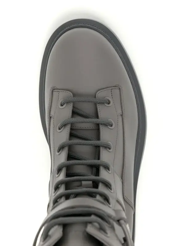 Bally Gioele Leather Boots - Grey