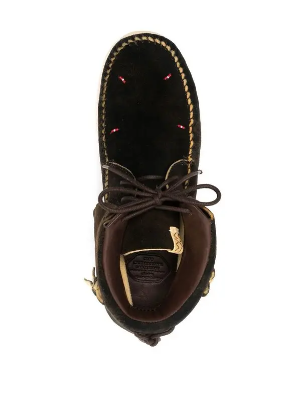 Visvim Lace-up Fringed Derby Shoes - Brown