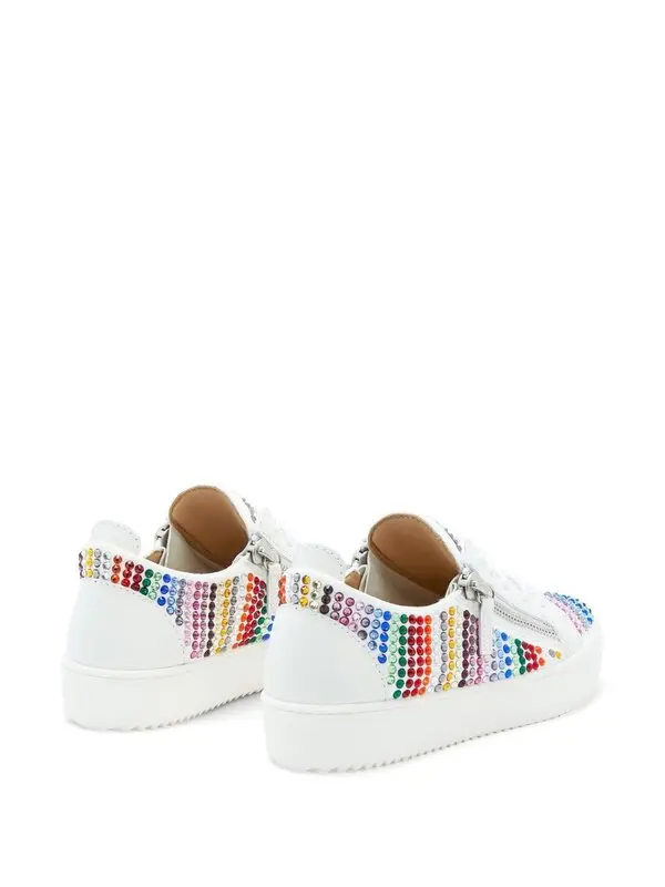 GIUSEPPE ZANOTTI Gail Strass Sneakers - White