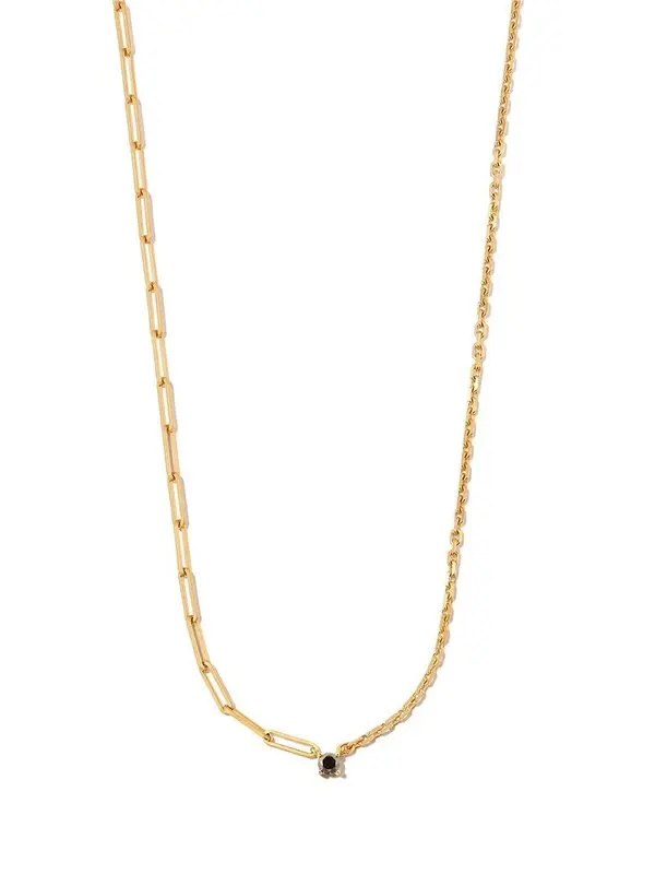 Yvonne Léon 18kt Yellow Mixed Chain Diamond Necklace - Gold