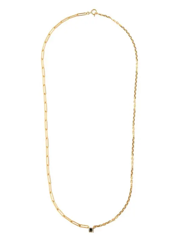 Yvonne Léon 18kt Yellow Mixed Chain Diamond Necklace