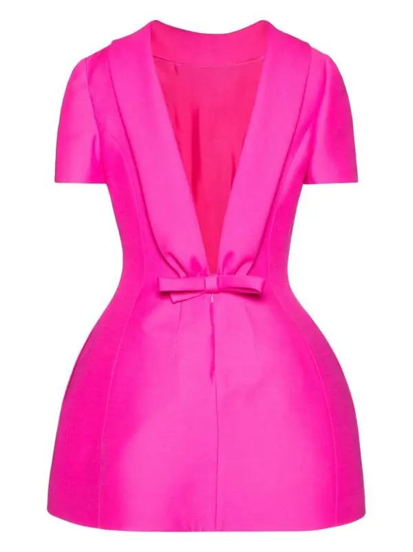 Valentino Garavani Crepe Couture Bow-detail Short Dress