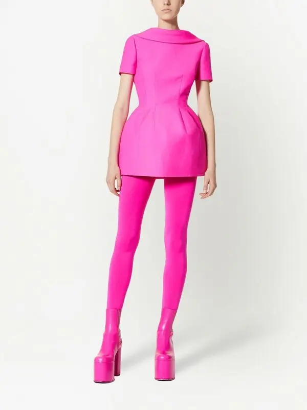 Valentino Garavani Crepe Couture Bow-detail Short Dress