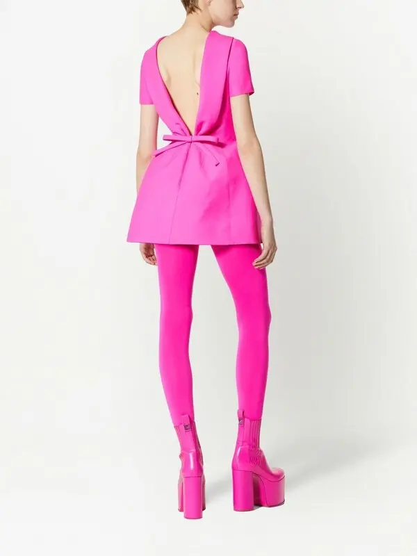 Valentino Garavani Crepe Couture Bow-detail Short Dress