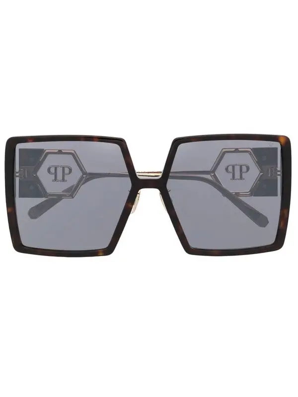 Philipp Plein Square-frame Sunglasses - Gold
