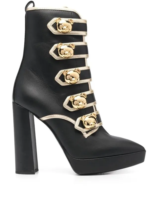 Moschino Teddy Bear Leather Boots
