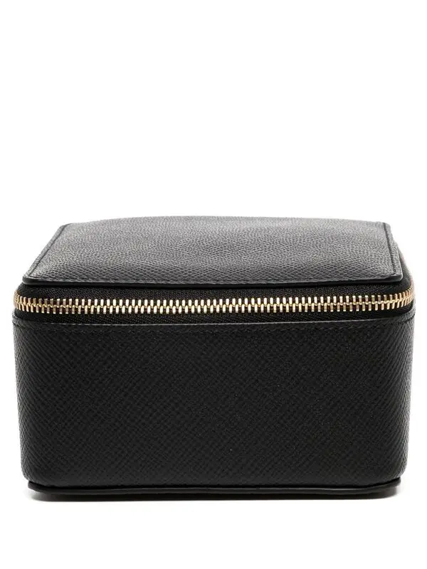 Smythson Logo-stamp Zip Box