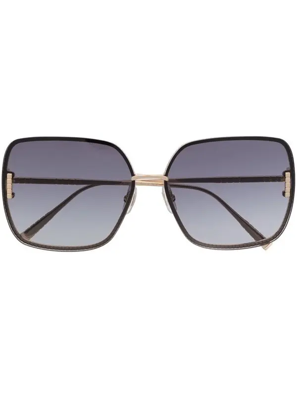 Chopard Square-frame Sunglasses - Black