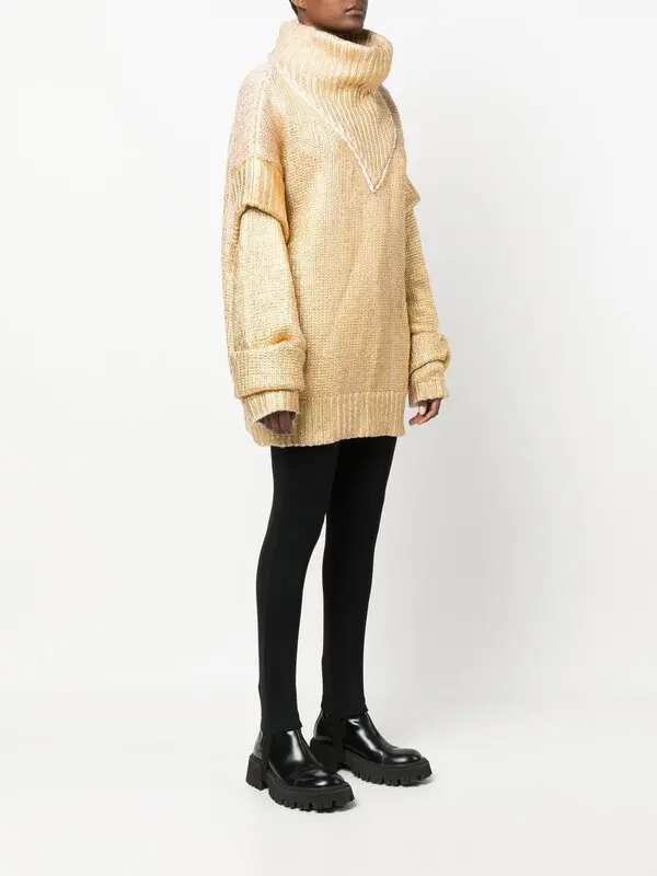 Philipp Plein Maxi Hexagon Metallic Pullover