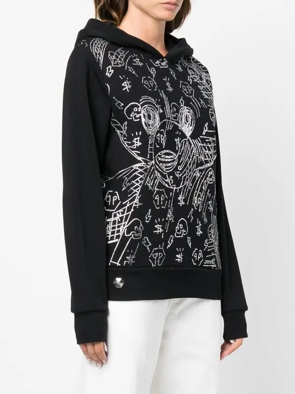 Philipp Plein Sequin-embellished Hoodie