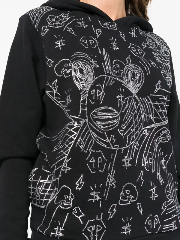 Philipp Plein Sequin-embellished Hoodie