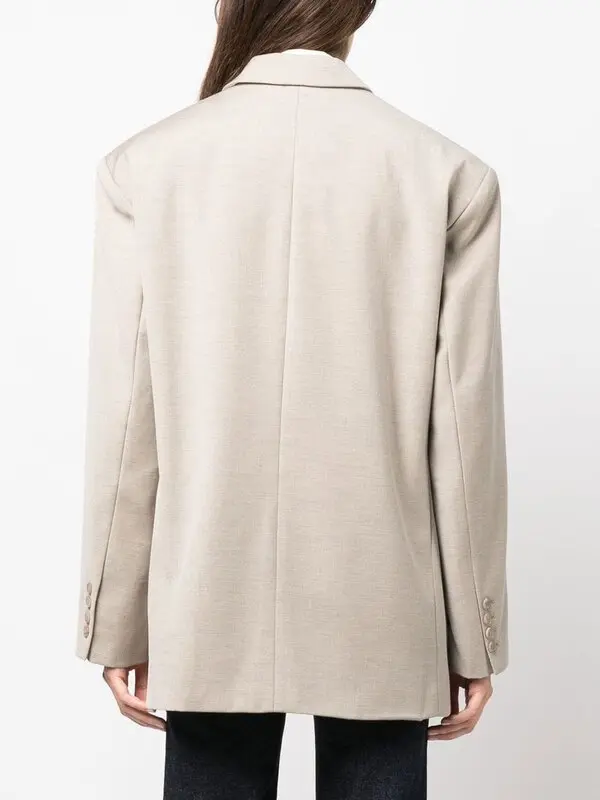 THE FRANKIE SHOP Gelso Oversized Blazer - Neutrals
