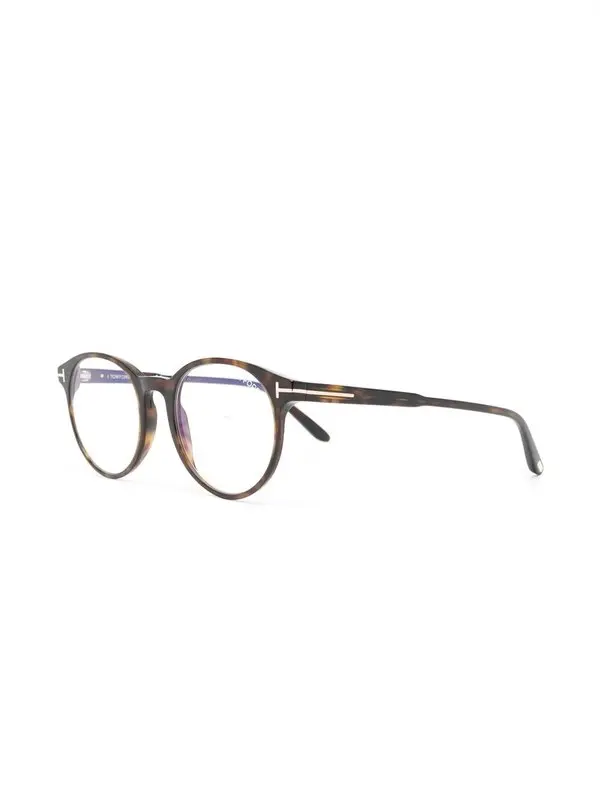 TOM FORD Round-frame Optical Glasses - Brown