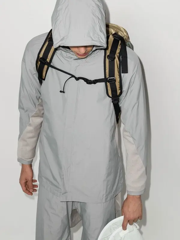 BYBORRE Panelled Hooded Windbreaker