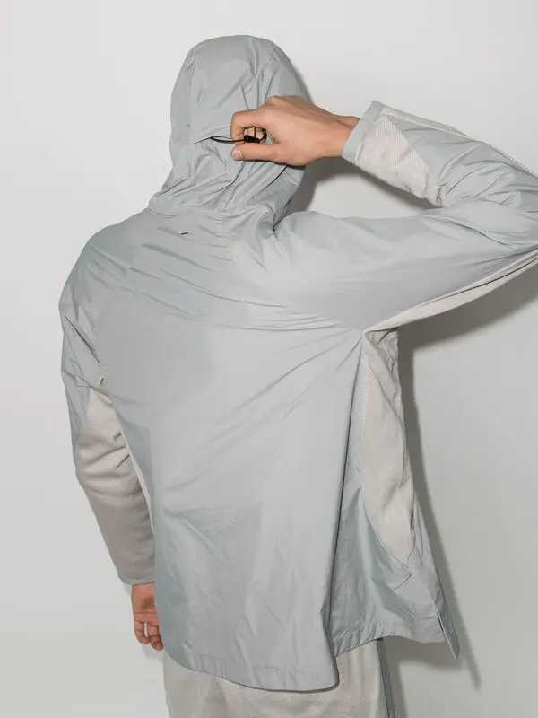 BYBORRE Panelled Hooded Windbreaker
