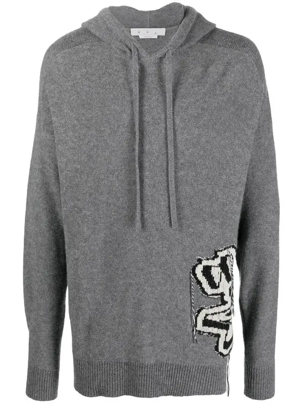 Off-White Intarsia-knit Hoodie