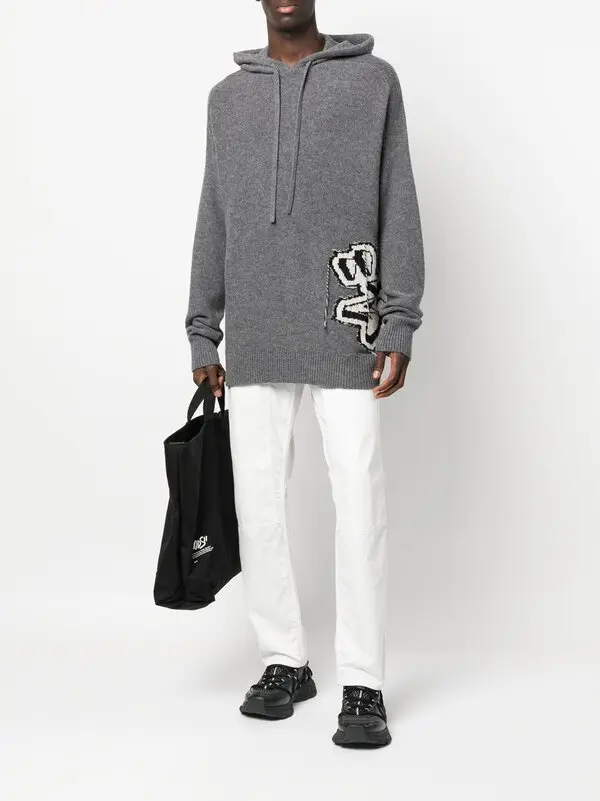 Off-White Intarsia-knit Hoodie