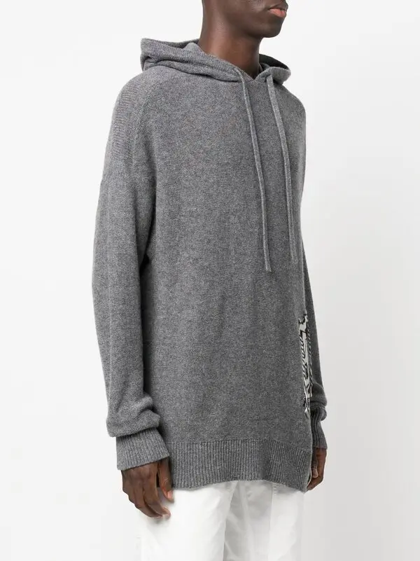 Off-White Intarsia-knit Hoodie