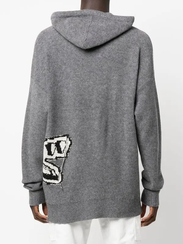 Off-White Intarsia-knit Hoodie