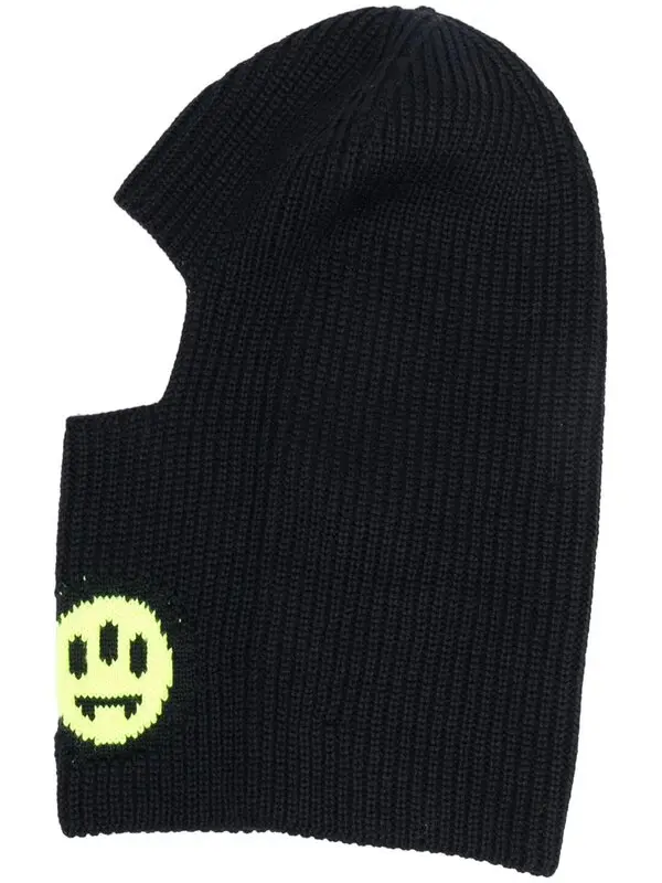BARROW Intarsia-logo Knitted Balaclava - Black