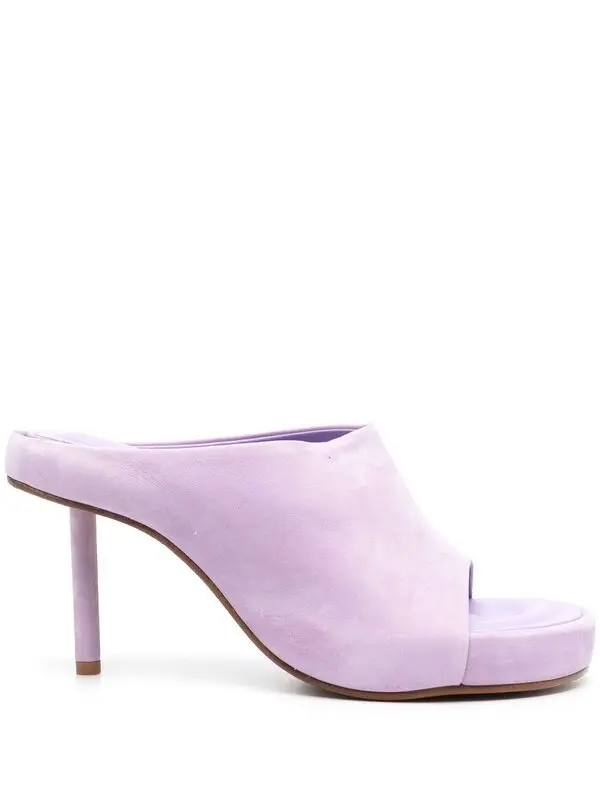 Jacquemus Moulded Calf-suede Sandals - Purple