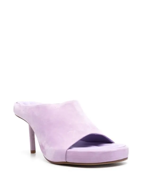 Jacquemus Moulded Calf-suede Sandals - Purple