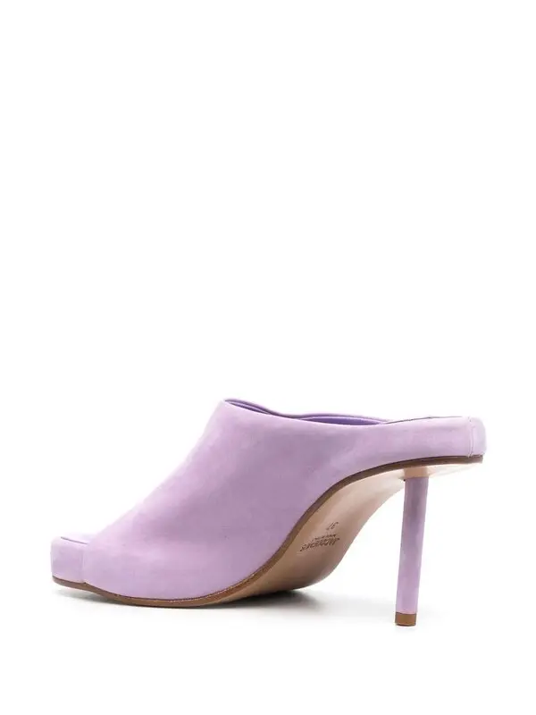 Jacquemus Moulded Calf-suede Sandals - Purple