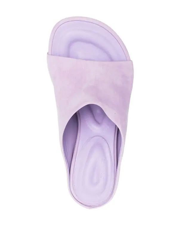 Jacquemus Moulded Calf-suede Sandals - Purple