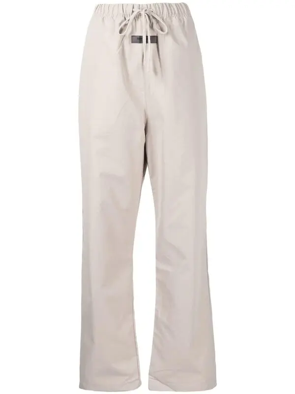 Fear Of God High-waisted Drawstring Trousers - Grey