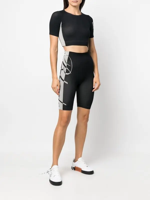 Rhude Logo-print Cropped T-shirt