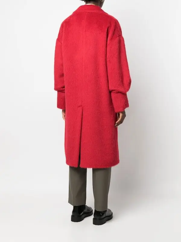 HEVO Single-breasted Alpaca Wool-blend Coat