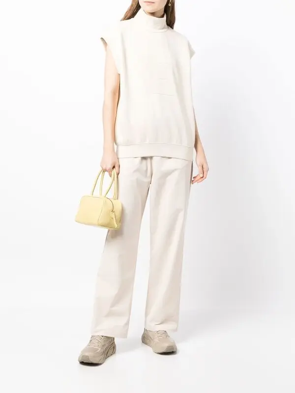 Fear Of God Light Beige Cotton Blend Logo Patch Track Pants