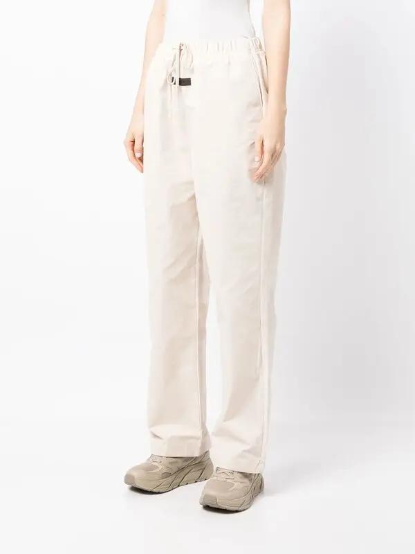 Fear Of God Light Beige Cotton Blend Logo Patch Track Pants