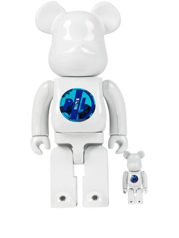 MEDICOM TOY X Public Image Limited Chrome Be@rbrick 100% And 400% Figure Set - White