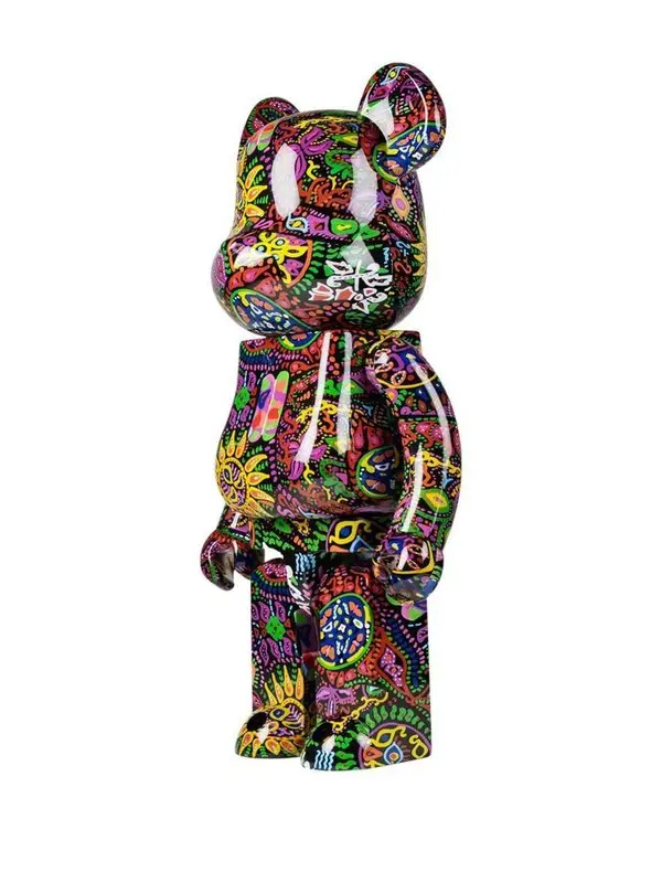 MEDICOM TOY Psychedelic Paisley Be@rbrick 1000% Figure - Black