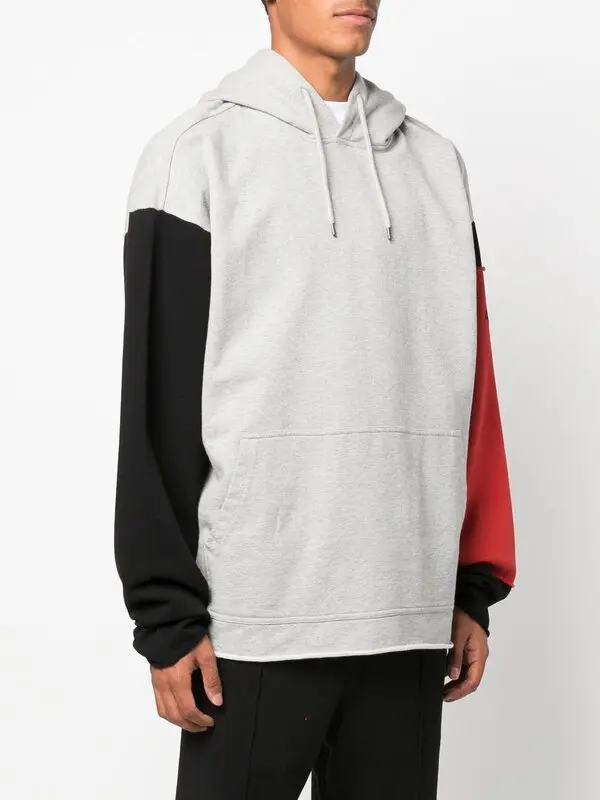424 Drawstring Colour-block Hoodie