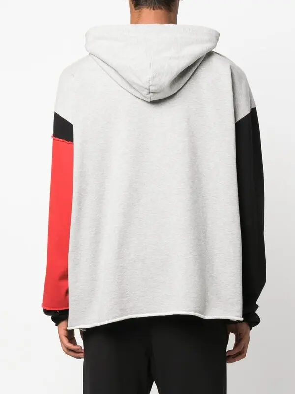 424 Drawstring Colour-block Hoodie