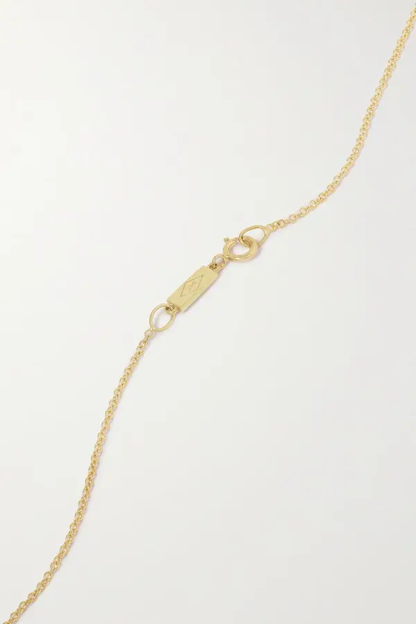 JENNIFER MEYER Mini Hammered Disc 18-karat Necklace
