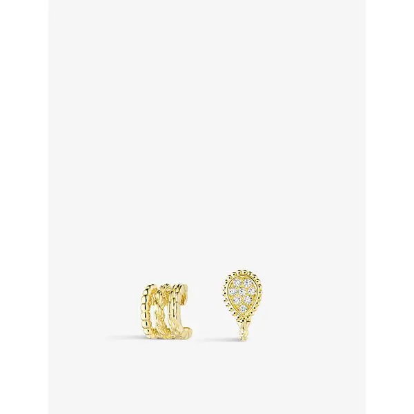 Boucheron Serpent Bohème Asymmetrical Clip Earrings - Gold