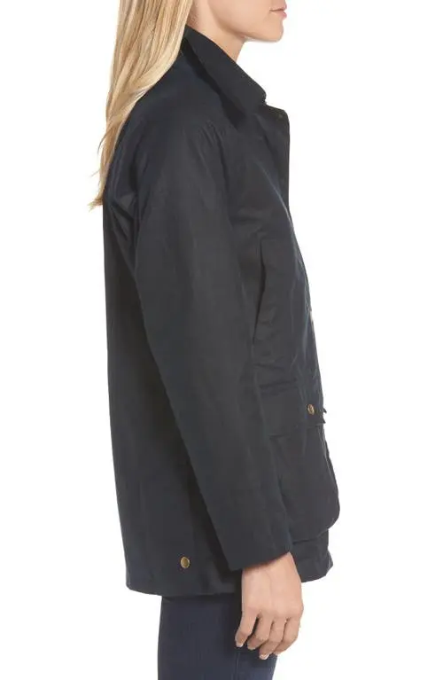 Barbour Acorn Waxed Cotton Jacket - Navy