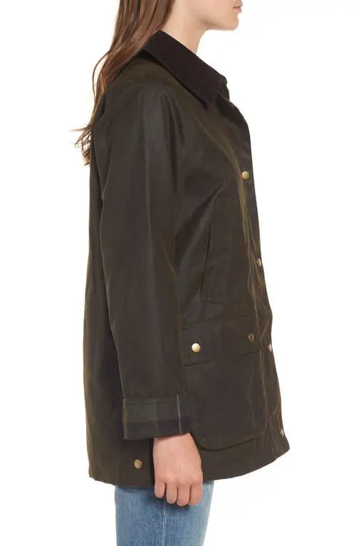 Barbour Acorn Waxed Cotton Jacket - Olive