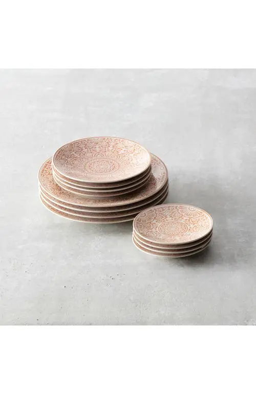 FORTESSA Havana Set Of 4 Coupe Dinner Plates - Orange
