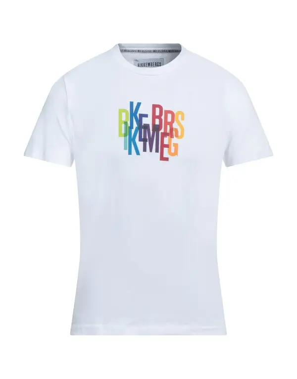 BIKKEMBERGS T-shirt Size Cotton, Elastane