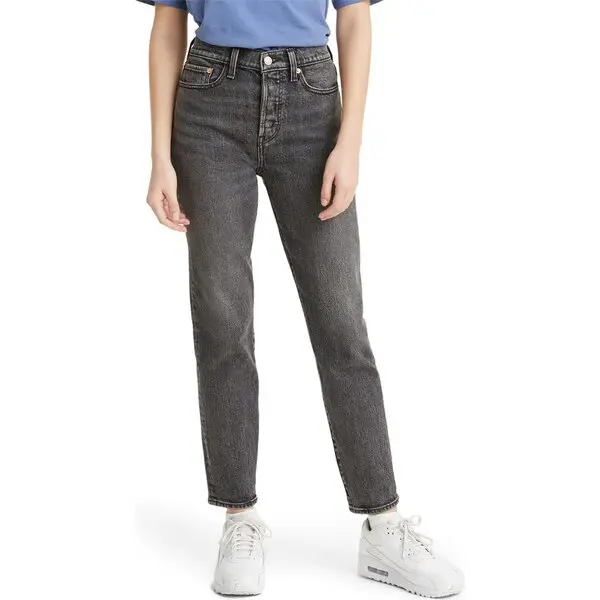 LEVI'S Wedgie Icon Fit High Waist Ankle Straight Leg Jeans - Better Weathered