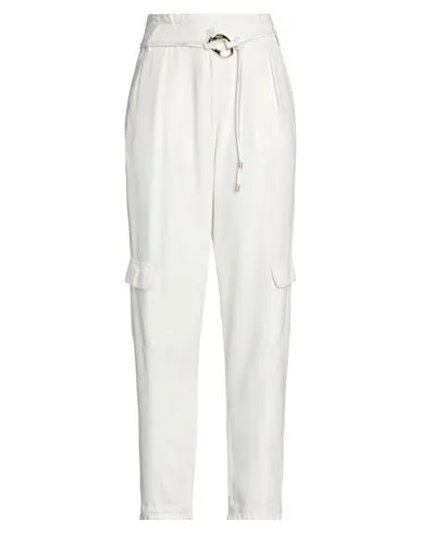 Patrizia Pepe Tapered Lyocell Pants - White