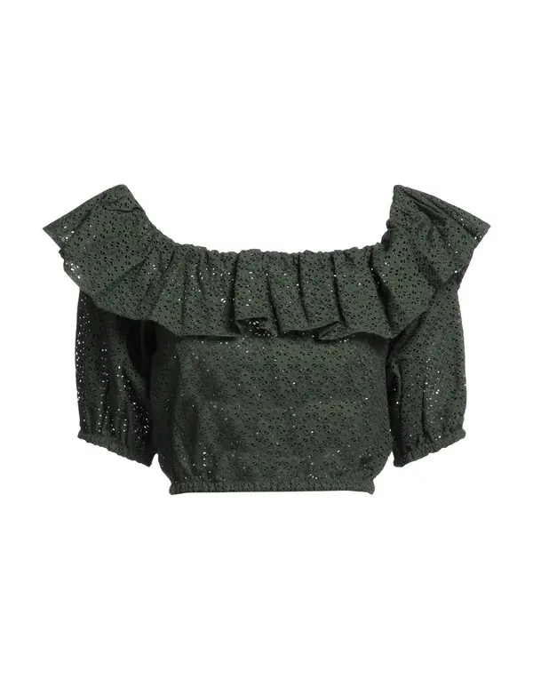 P.a.r.o.s.h Broderie Anglaise Off-the-shoulder Top