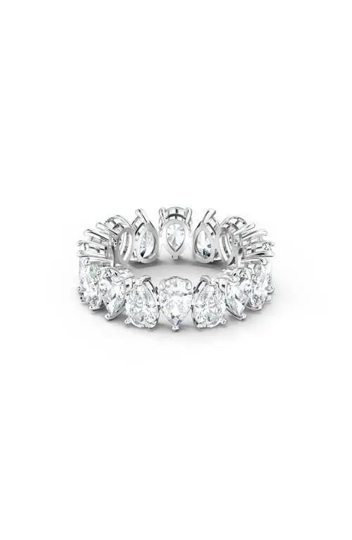 SWAROVSKI Matrix Crystal Band Ring - Clear