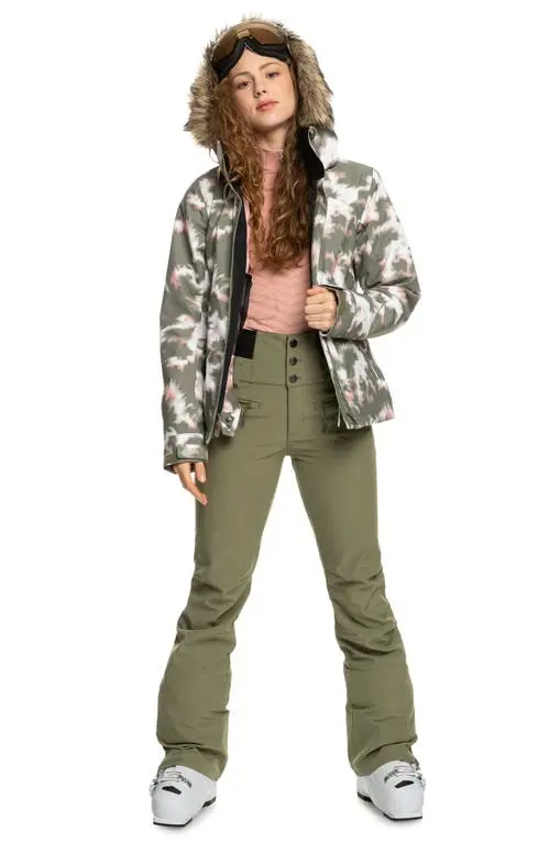 Roxy Waterproof Shell Snow Pants - Deep Lichen Green
