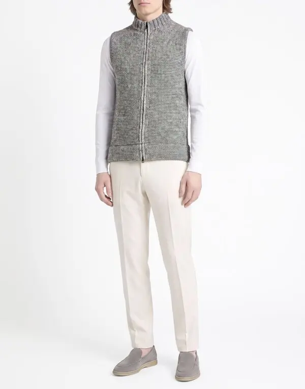 ZANONE Cotton, Alpaca Wool, And Wool Vest - Grey