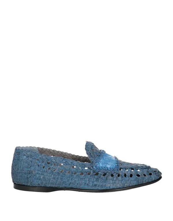 Dolce & Gabbana Loafers In Soft Leather - Blue